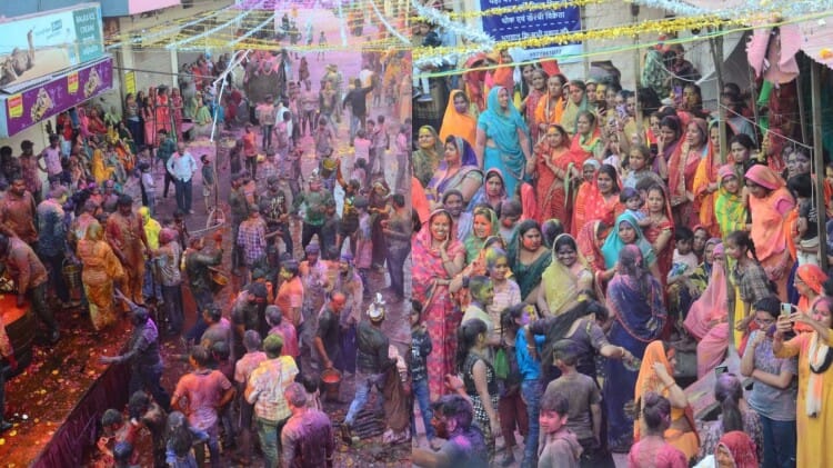 Ujjain Holi:मारवाड़ी माली समाज में रिश्तों का रंग...पति-पत्नी और देवर ...