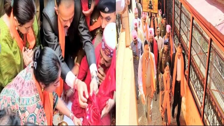 Hamirpur News:झंडा रस्म के साथ बाबा बालक नाथ मंदिर दियोटसिद्ध में चैत्र ...