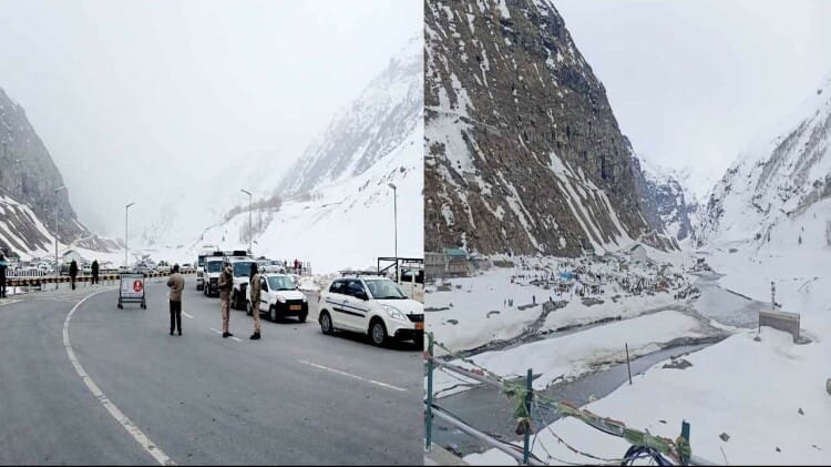 Himachal Weather Update: Snowfall On High Peaks Including Rohtang Pass, Long Traffic Jam On The ...