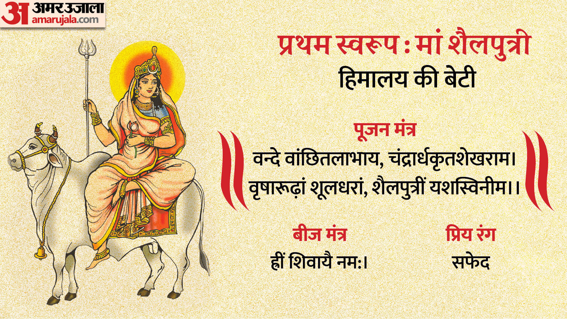 Chaitra Navratri 2023 Day 1 Know Maa Shailputri Puja Vidhi Mantra Story ...
