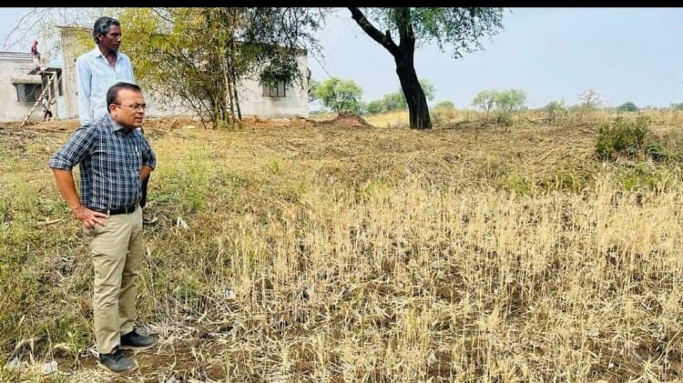 बारिश से फसलों को नुकसान:कबीरधाम कलेक्टर ने किया निरीक्षण, बोले ...