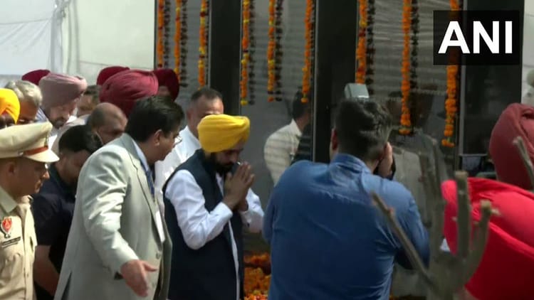 Punjab Cm Bhagwant Mann Pays Tribute To Bhagat Singh In Khatkar Kalan On Shaheedi Diwas - Amar ...