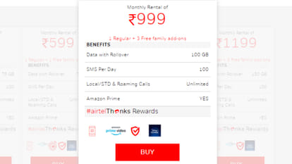 Airtel 999 Rs Postpaid Plan With Unlimited Calling And Free Ott Add ...
