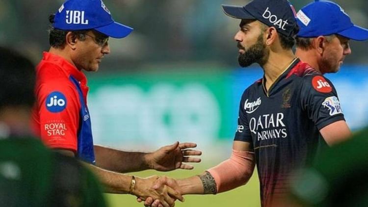 Virat Kohli And Sourav Ganguly Shook Hands Dc Vs Rcb Ipl 2023 - Amar Ujala Hindi News Live ...