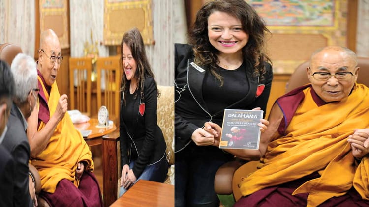 Dharamsala: Unesco Artist Guila Clara Kessous Met The Dalai Lama - Amar ...