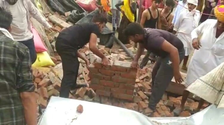 Rajasthan:जयपुर के दूदू तेज आंधी से मकान की दीवार गिरी, आठ साल की बच्ची ...