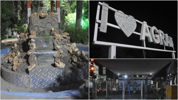 Fountains Tricolor Lights Off In Agra After Change Mayor - Amar Ujala Hindi News Live - ऐसे भी ...