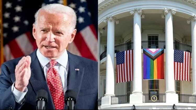 Usa:lgbtq समुदाय के समर्थन पर बुरे फंसे अमेरिकी राष्ट्रपति जो बाइडन; लगा फ्लैग कोड के उल्लंघन का ...