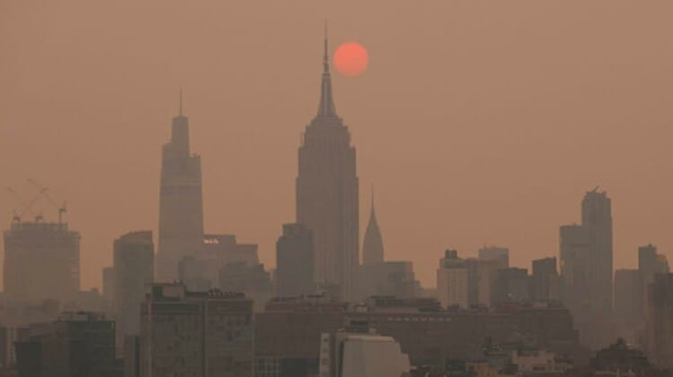 Canada Wildfire Worst Air Quality In New York City Due To Smoke Air ...