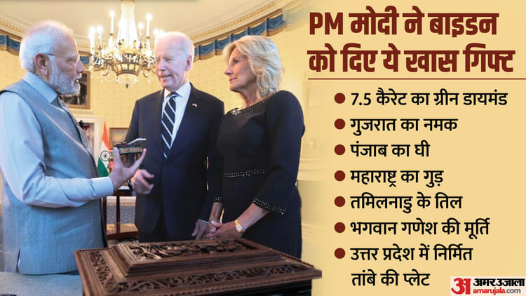 Pm Narendra Modi Special Gifts To Us First Lady Jill Biden Joe Biden Know More About Gifts News ...