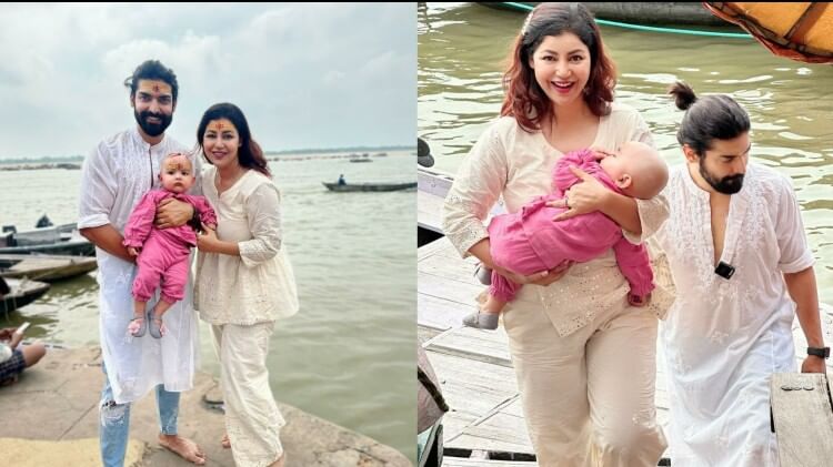 Gurmeet Debina:गुरमीत-देबिना ने काशी में कराया बिटिया का मुंडन ...