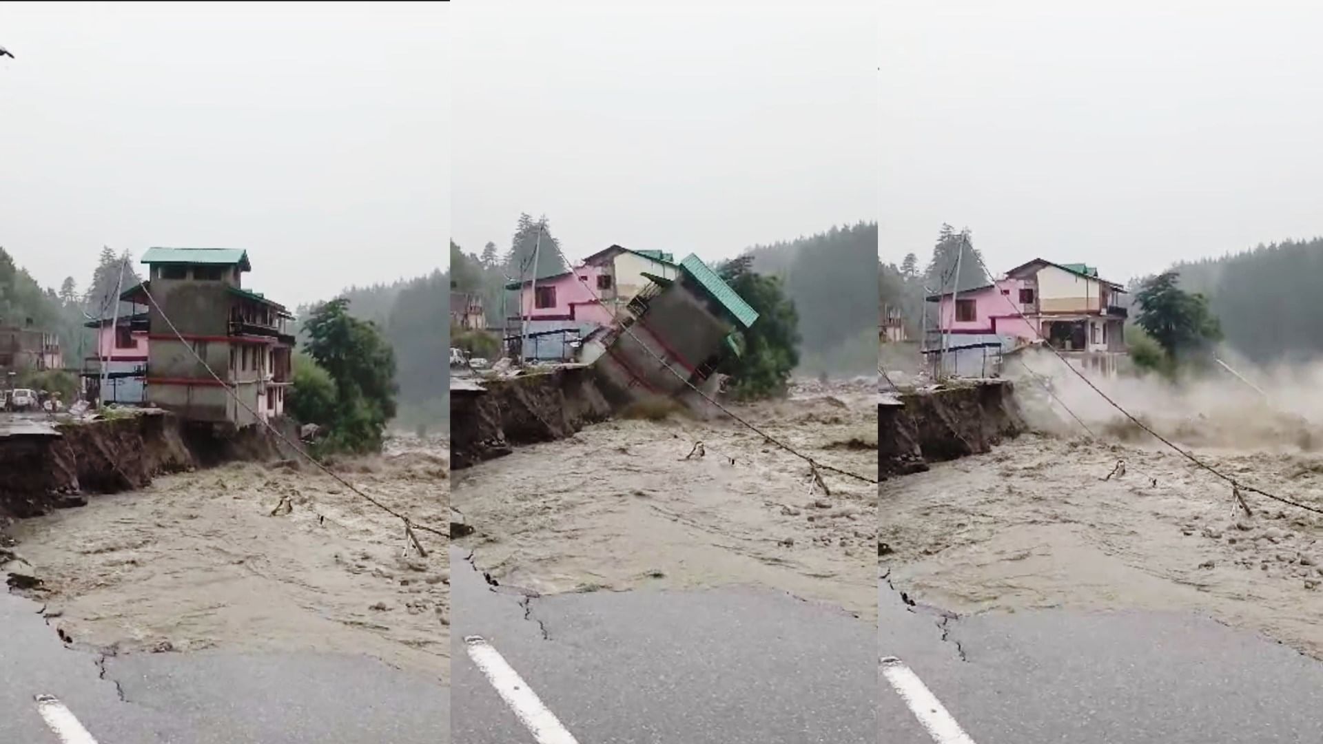 Himachal Rain Himachal Flash Floods 17 Dead 10 Swept Away 20 Pictures Of Devastation In Himachal ...