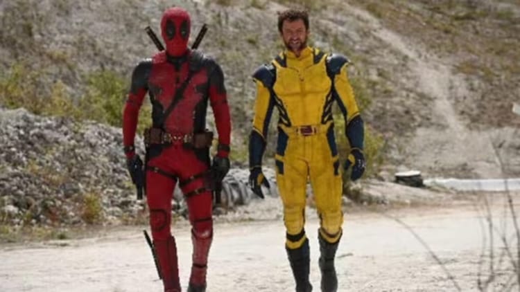 Deadpool 3 First Look Ryan Reynolds Hugh Jackman Do Vintage Yellow Red ...