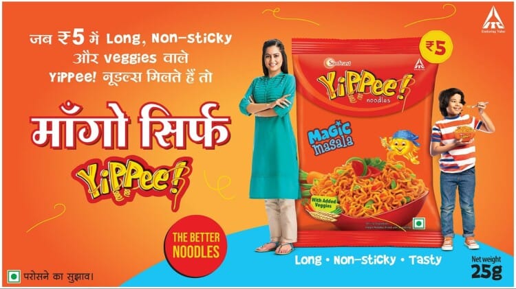 Yippee Noodles Only In Five Rupees With Good Taste And Quality - Amar ...