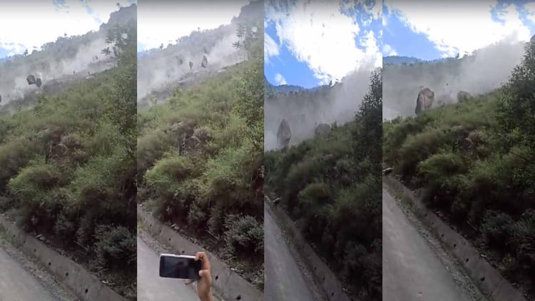 Kinnaur: Sapni Road Remained Closed For 17 Hours Due To Landslide ...