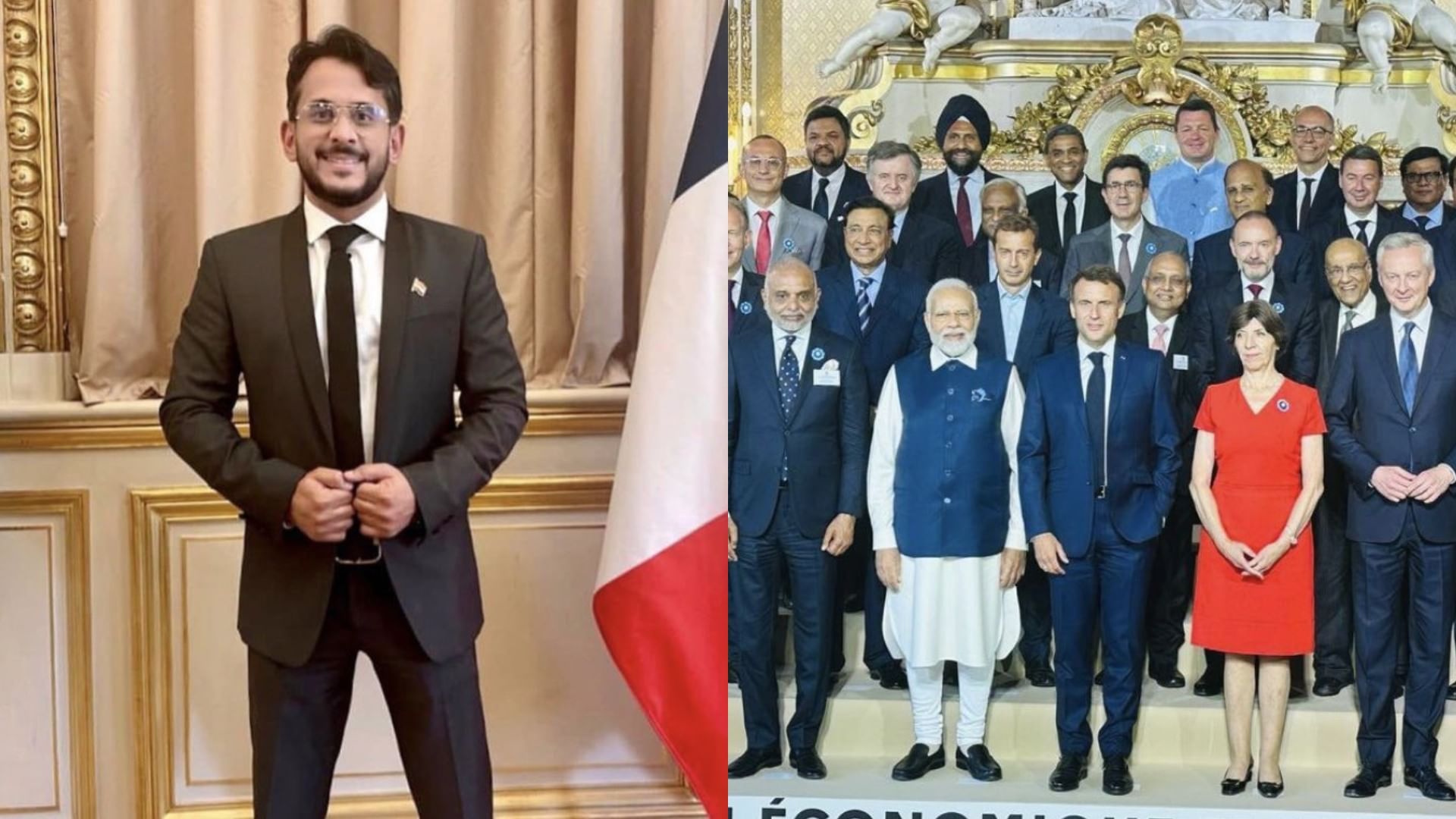 Boat Ceo Aman Gupta In France Prime Minister Narendra Modi In France ...