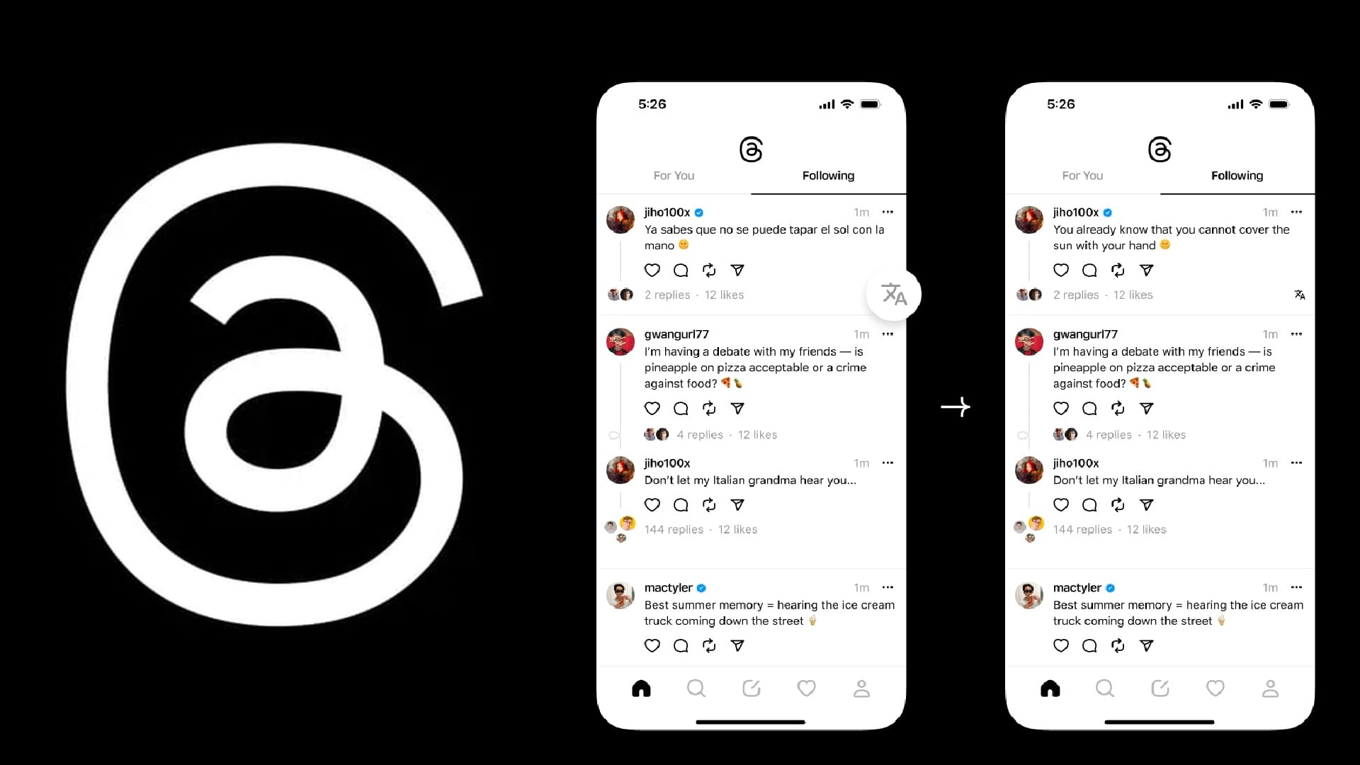 Threads Updates Following Feed And Translations Feature Launched - Amar ...