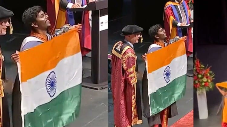 Viral Video Of Student Proudly Unfurls Indian Flag At Graduation ...