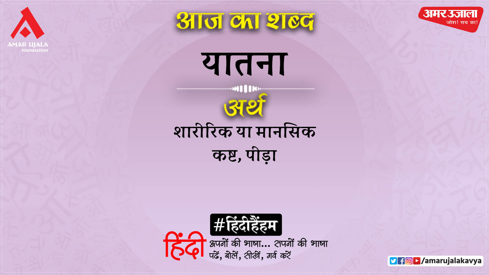 Aaj Ka Shabd Yatna Dhumil Best Hindi Poem Mukti Ke Turant Bad - Amar ...