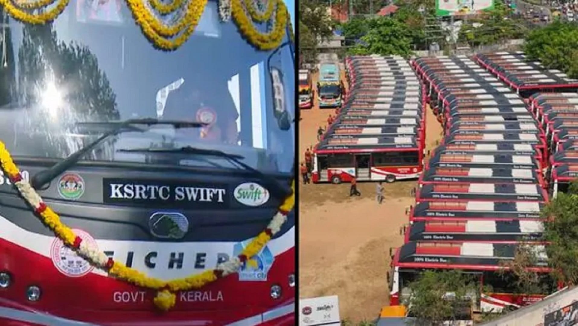 Kerala Adds 60 More Electric Buses To Ksrtc Fleet In Thiruvananthapuram ...