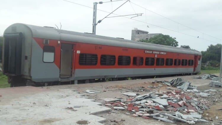 Due To Broken Coupling Two Parts Of The Train, The Accident Was Averted ...