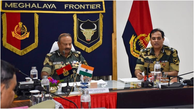 बीएसएफ:महानिदेशक दो दिवसीय दौरे पर सीमांत बीएसएफ मुख्यालय शिलांग पहुंचे ...