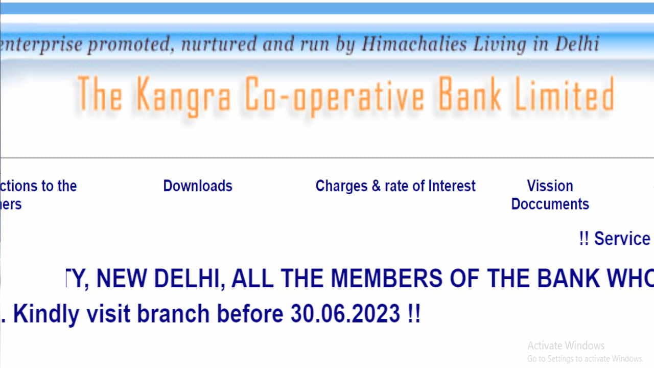 Kangra Cooperative Bank:त्यागे या प्रताड़ित बजुर्गों की मदद के लिए ऋण ...