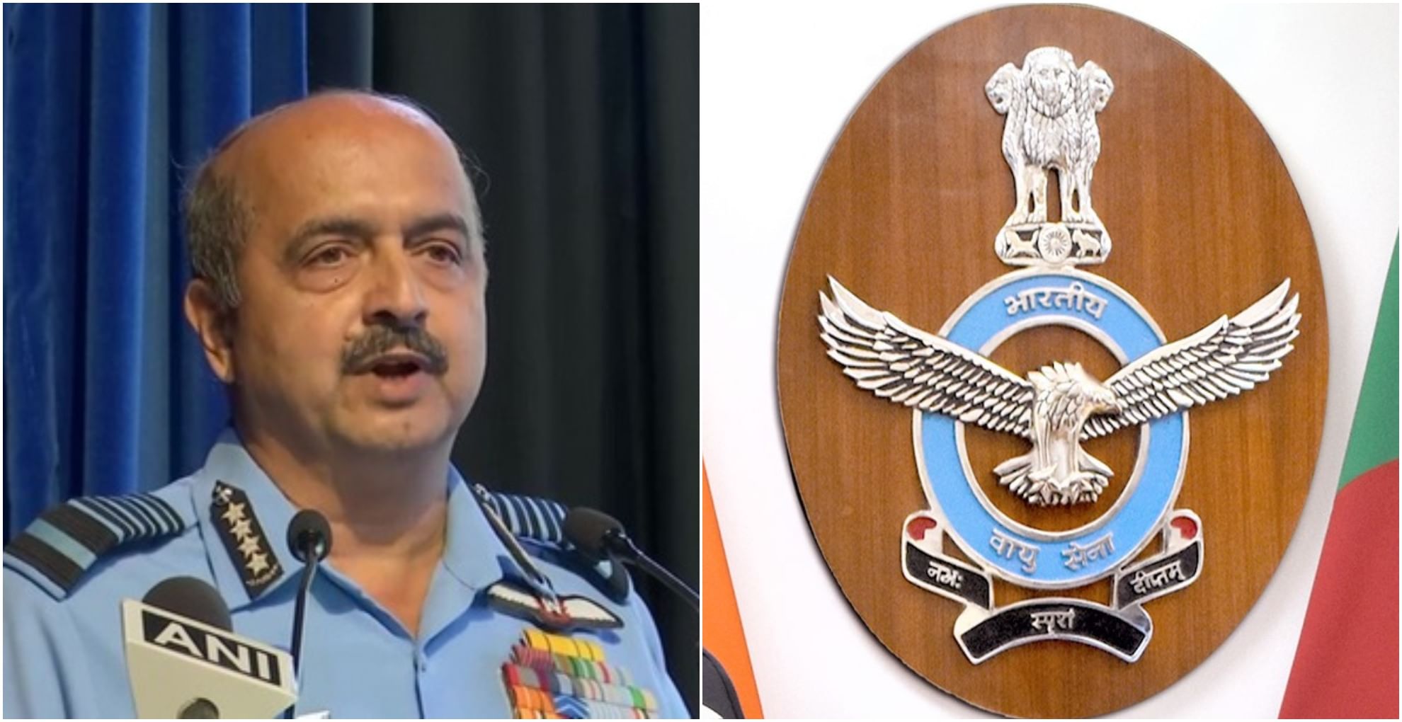 Iaf Chief Vr Chaudhari To Unveil New Air Force Flag Know New Laf Ensign ...