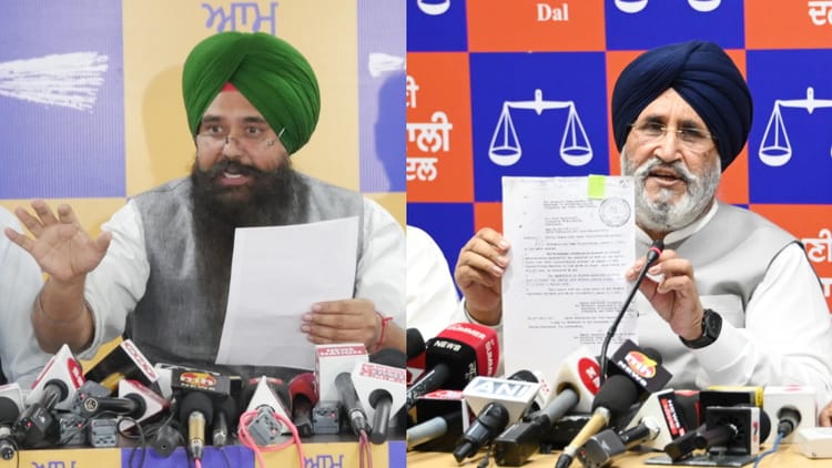 Verbal War Between Aap And Akali Dal On Sutlej Yamuna Link Canal - Amar Ujala Hindi News Live ...