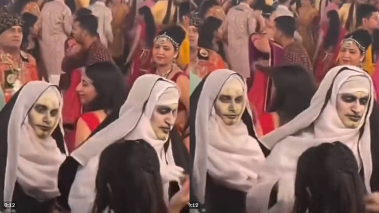 Viral Video:दो भूतिया नन को गरबा करते देख सहम गए लोग, सोशल मीडिया पर ...