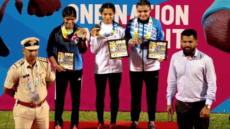Chamba Girl Seema Wins Gold Medal In 5000m Race At 37th National Games ...