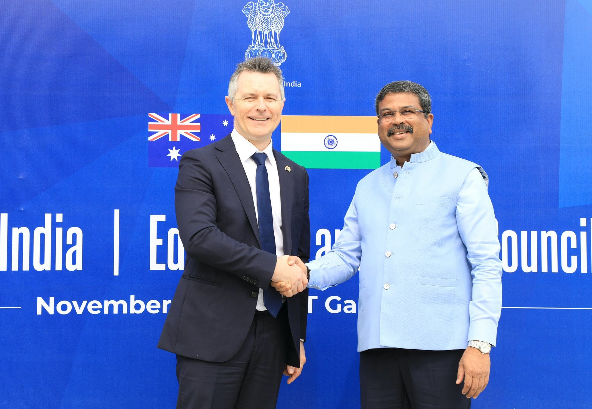 Union Education Minister Dharmendra Pradhan Meet Australian Counterpart ...