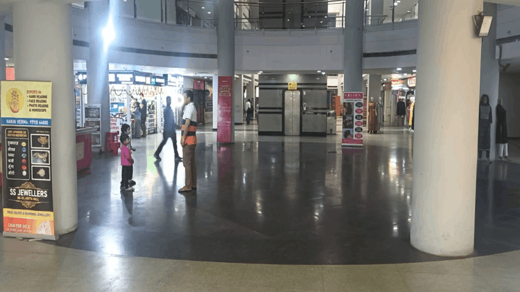 Wiring And Repair Replacement Work Started In Aditya Mega City Mall ...