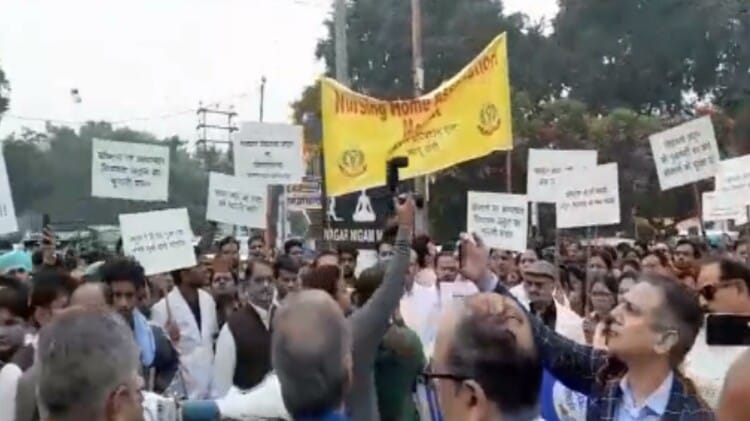 Meerut: Protest March Against Sp Mla Atul Pradhan, Says Atul Misbehaves ...