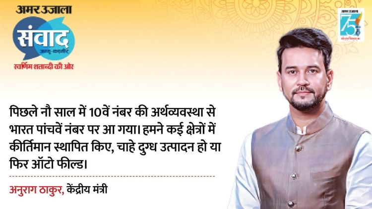 Anurag Thakur Audio Message Released At The Conclusion Of Amar Ujala Samvad 2023 Program - Amar ...