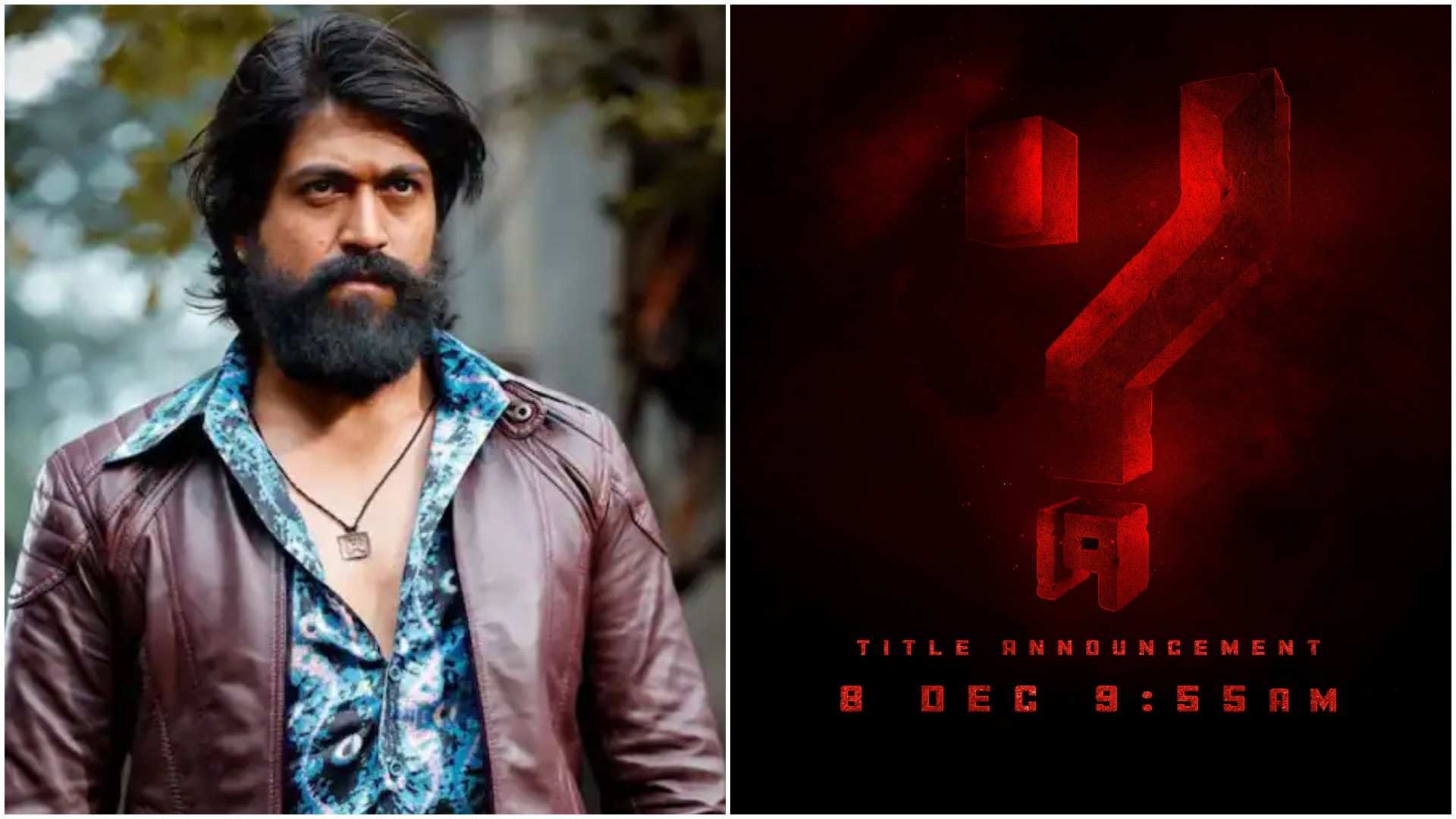 After Kgf 2 Actor Yash To Announce His Next Movie On 8 December ...
