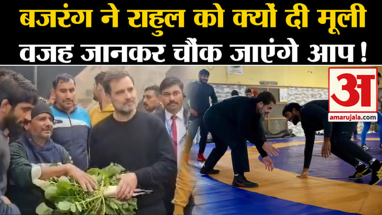 Rahul Gandhi Meets Wrestler Bajrang Punia Video - Amar Ujala Hindi News ...