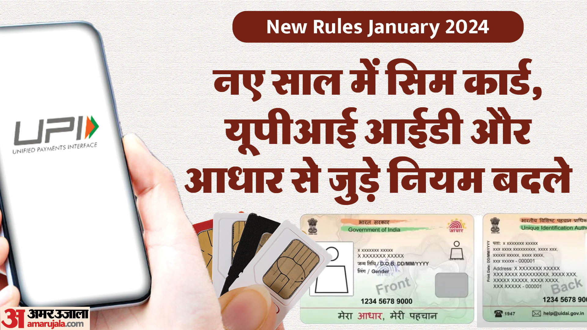 New Rules From 1st January 2024: Sim Card To Aadhaar Card Rules Changing Know Bank Holidays In ...