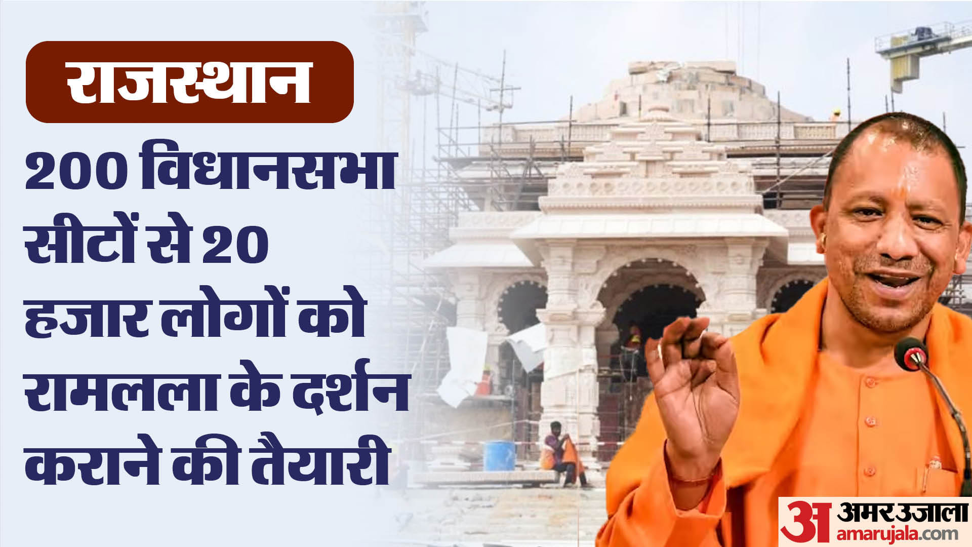 Ram Mandir: In Rajasthan, Bjp Will Allow 20000 People From 200 Assembly ...