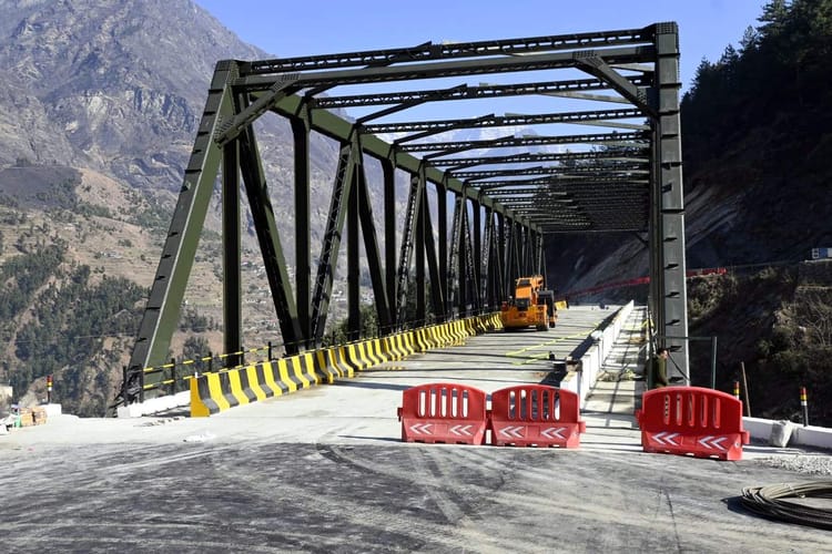 Uttarakhand New Bridge Ready On Joshimath Malari Highway Connecting ...