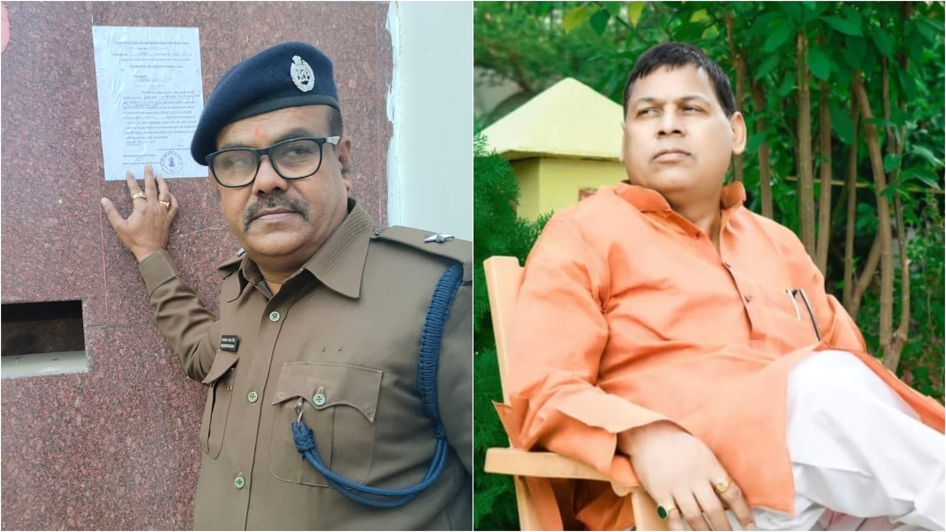 Bihar Police Pasted Notice For Surrender At The House Of Subhash Yadav ...