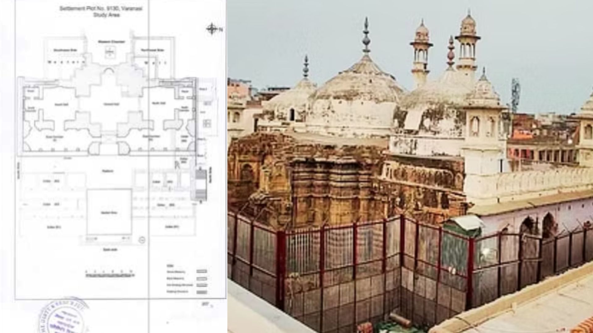 Varanasi :एएसआई ने पहली बार बनाया ज्ञानवापी का प्रामाणिक नक्शा, कहा ...