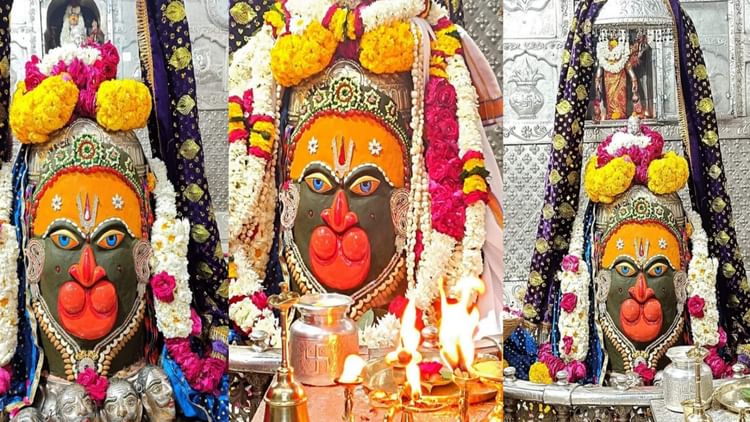 Baba Mahakal Ujjain Baba Mahakal Dressed In Form Of Hanuman - Amar ...