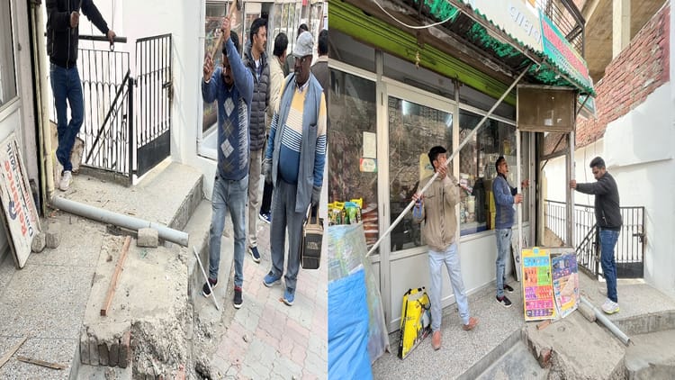 Campaign To Remove Encroachment Started Again In Solan City - Amar ...