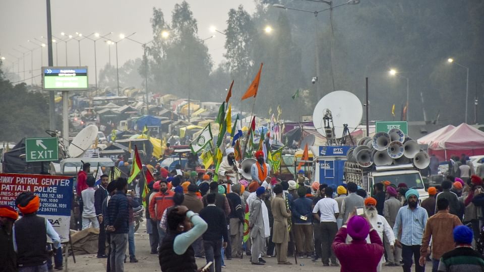 Farmer Protest Permanent Tents Were Put Up On Shambhu Border Farmers ...