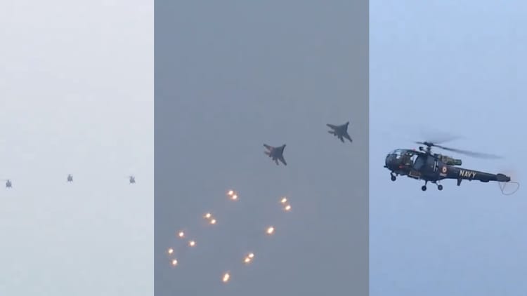 Milan 2024 Indian Navy Showed Strength In Sky Navy Joint Exercise News ...