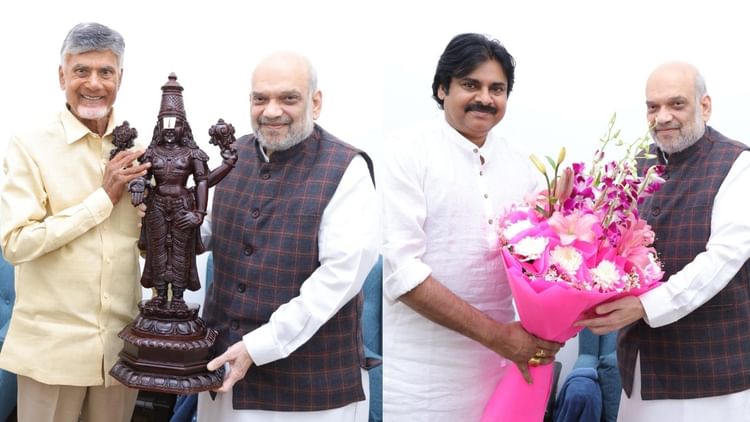 Chandrababu Naidu Meets Amit Shah In Delhi, Talks Over Bjp-tdp Alliance In Andhra Pradesh In Lok ...