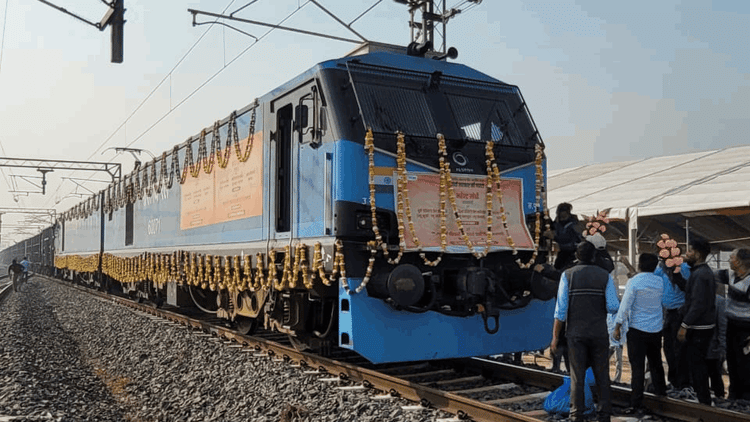 Goods Train Ran On Dedicated Freight Corridor After The Inauguration Of ...