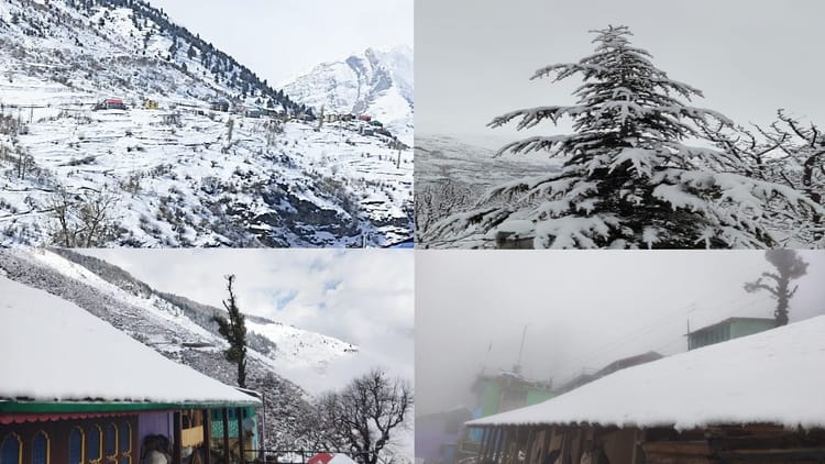 Himachal Weather: High Altitude Parts Of Kullu-lahaul Covered With Snow ...