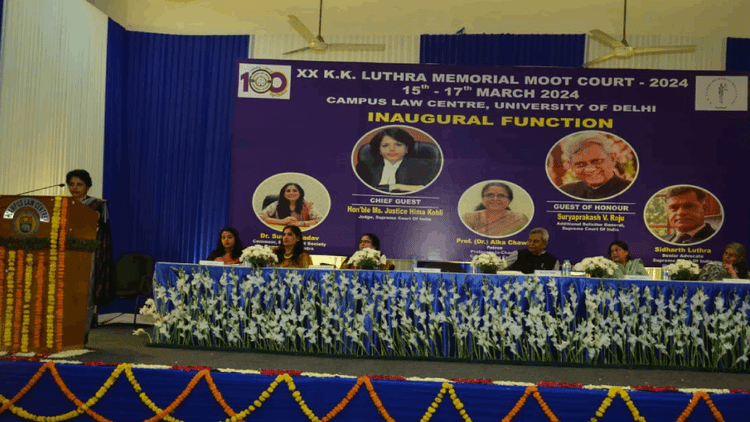 Campus Law Center Of Delhi University Launches 20th Kk Luthra Moot ...